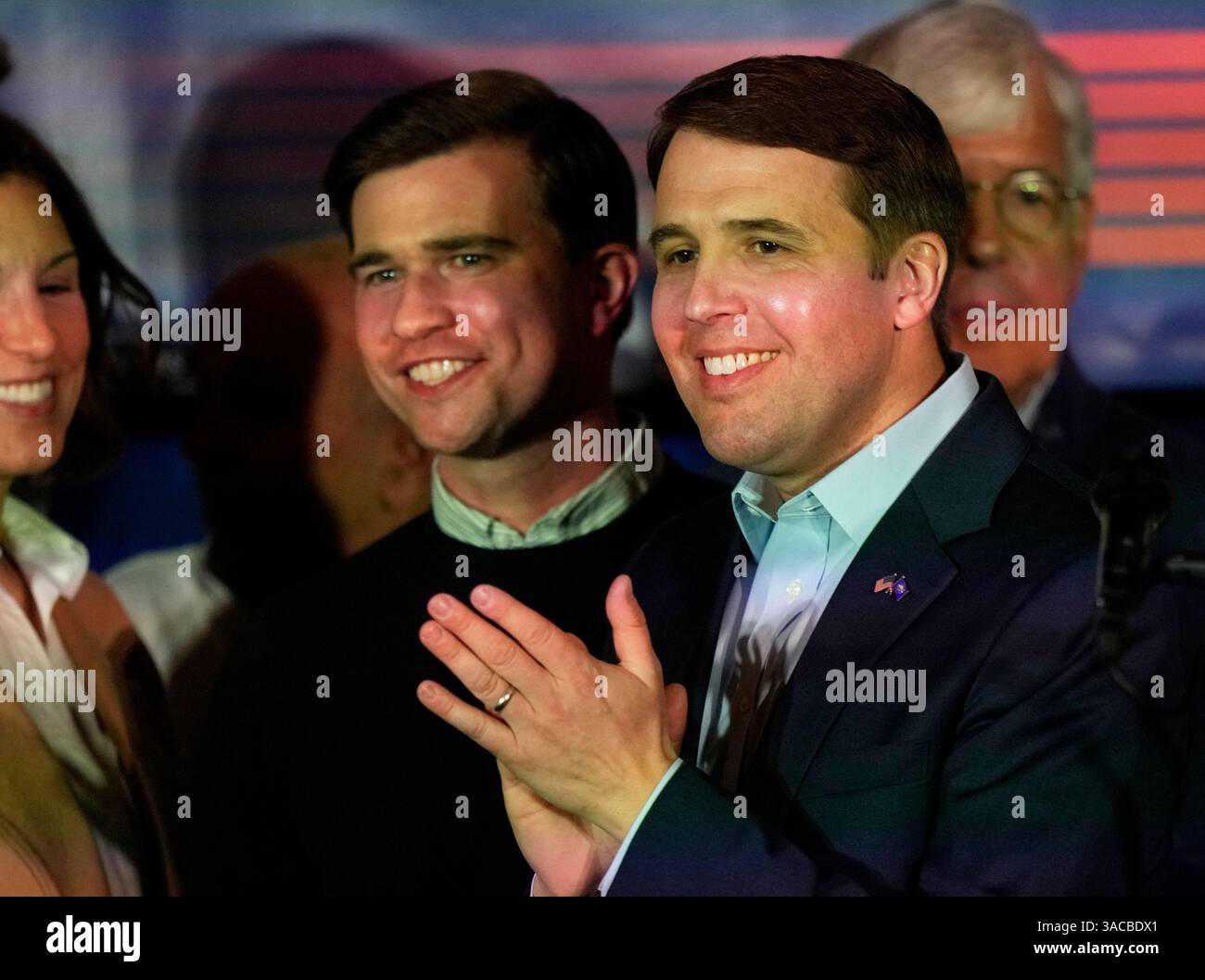 U.S. Rep. Chris Pappas, D-N.H., right, with husband Vann Bentley ...