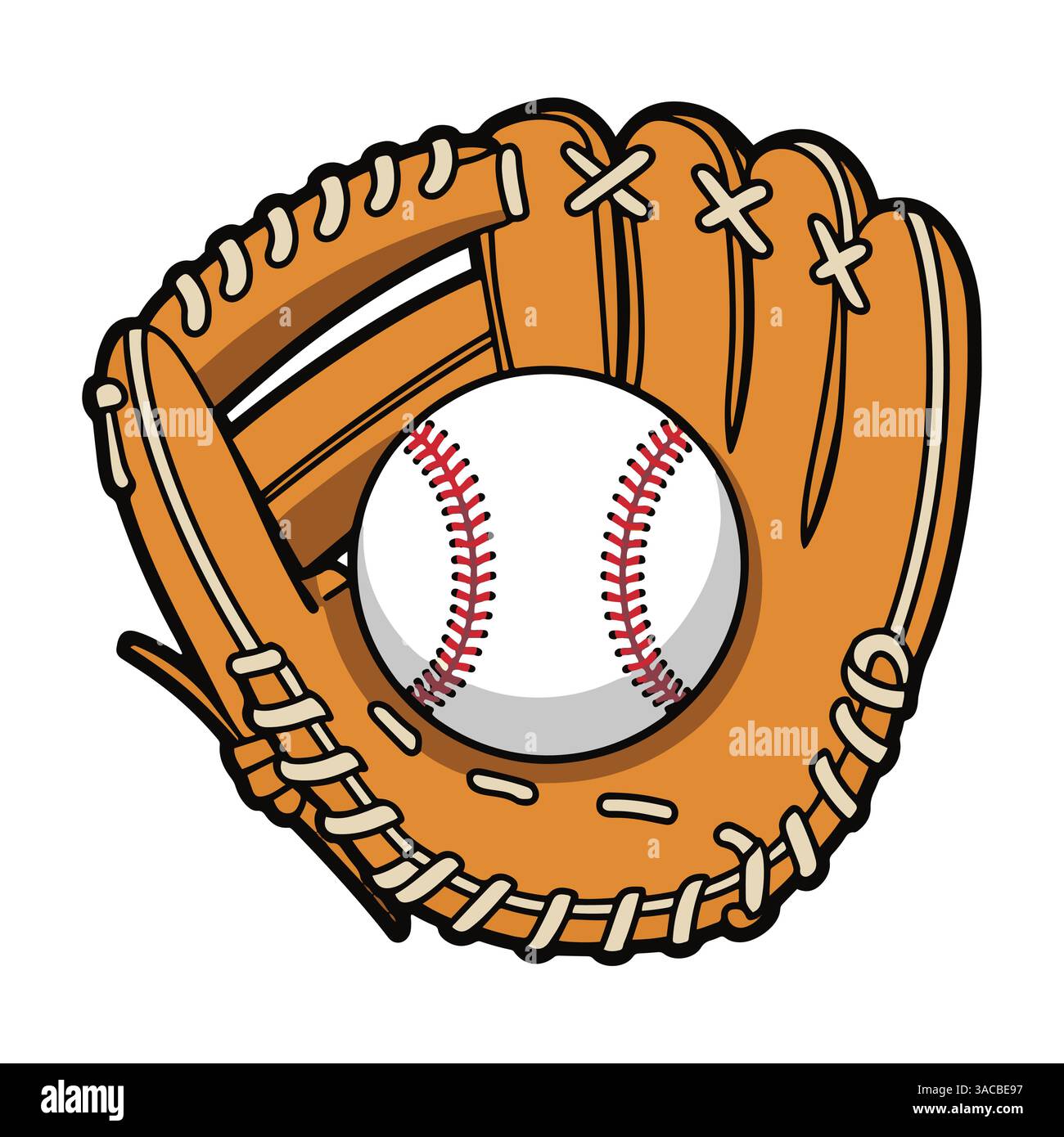 Baseball gloves vector illustration clipart. Ideal for sports-related ...