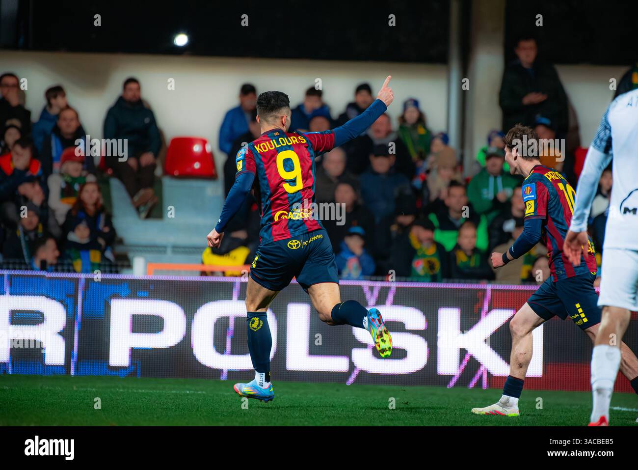 NIEPOŁOMICE, POLAND - APRIL 1, 2025: Polish Football Cup match Puszcza ...