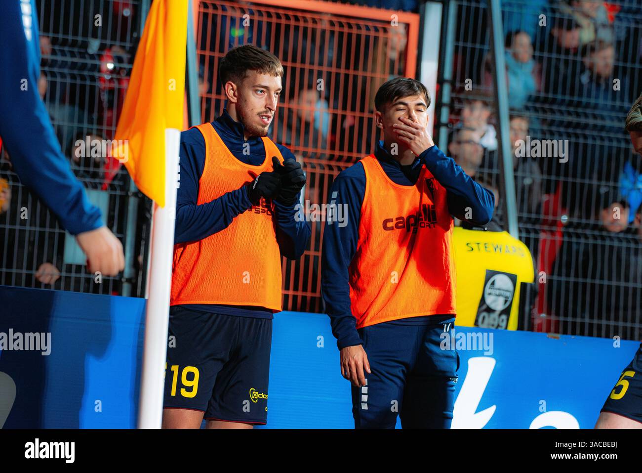 NIEPOŁOMICE, POLAND - APRIL 1, 2025: Polish Football Cup match Puszcza ...