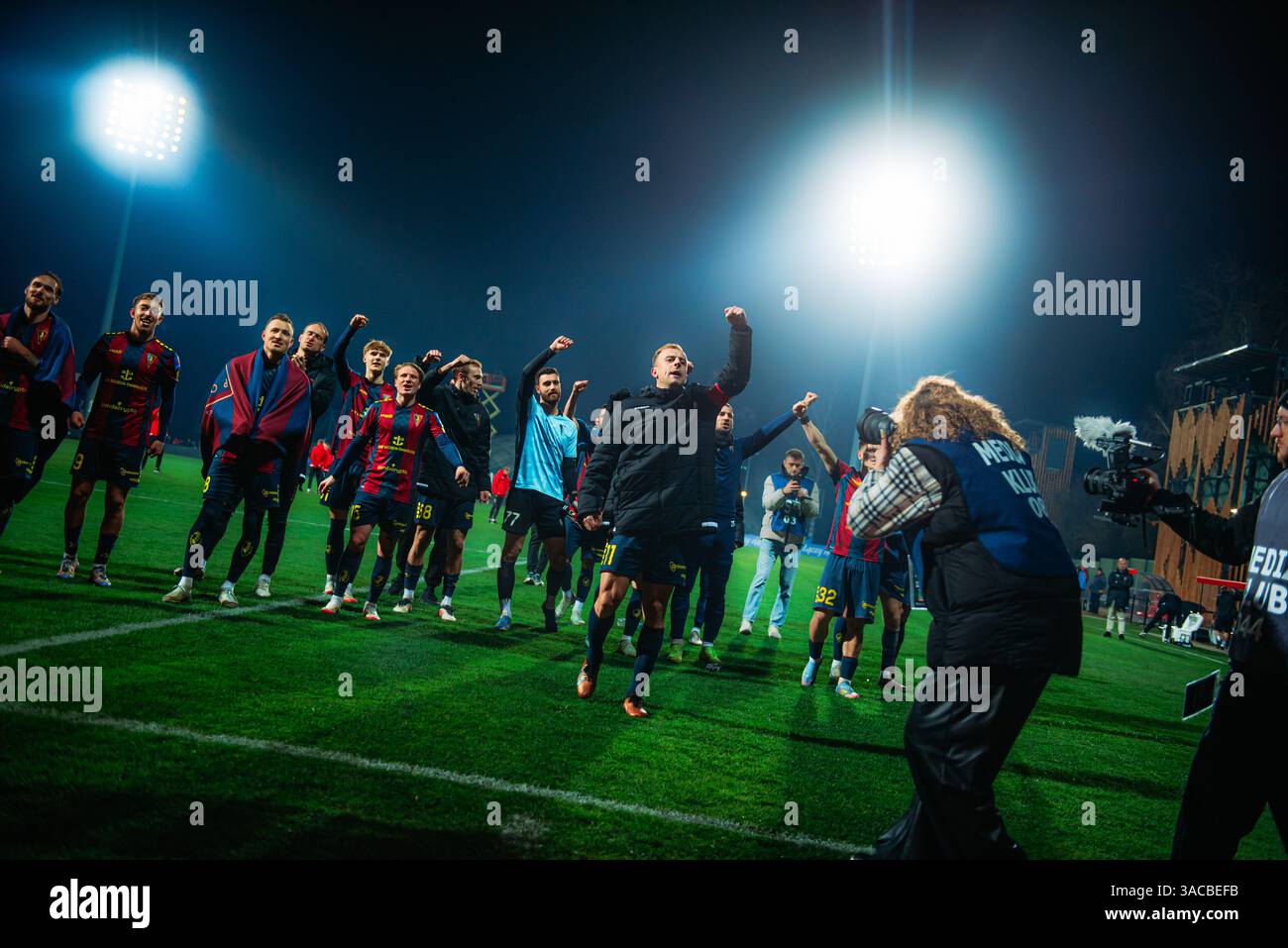NIEPOŁOMICE, POLAND - APRIL 1, 2025: Polish Football Cup match Puszcza ...