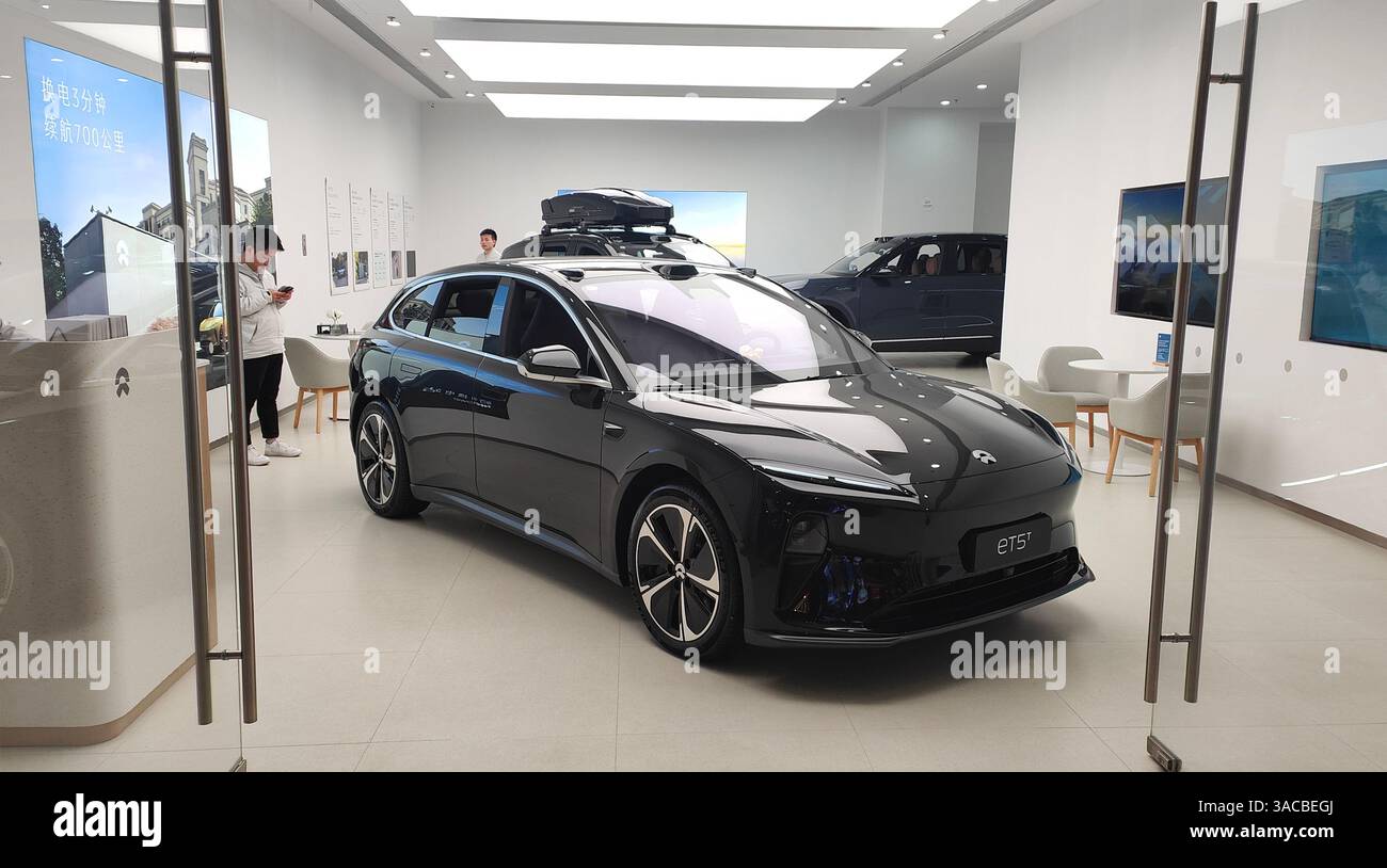 SHANGHAI, CHINA - APRIL 2, 2025 - A new energy electric vehicle brand ...