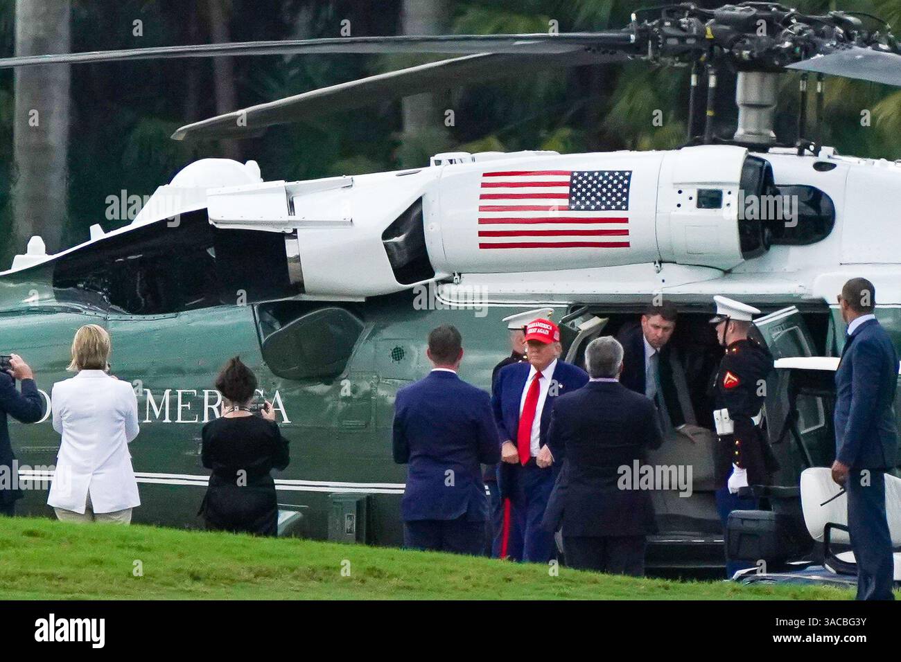 Doral, Florida, USA. 3rd Apr, 2025. President Donald J. Trump Marine ...