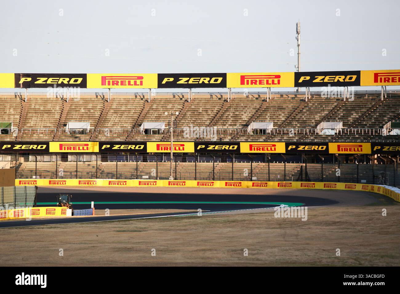 SUZUKA, JAPAN - APRIL 3: A general view of the track during previews ...