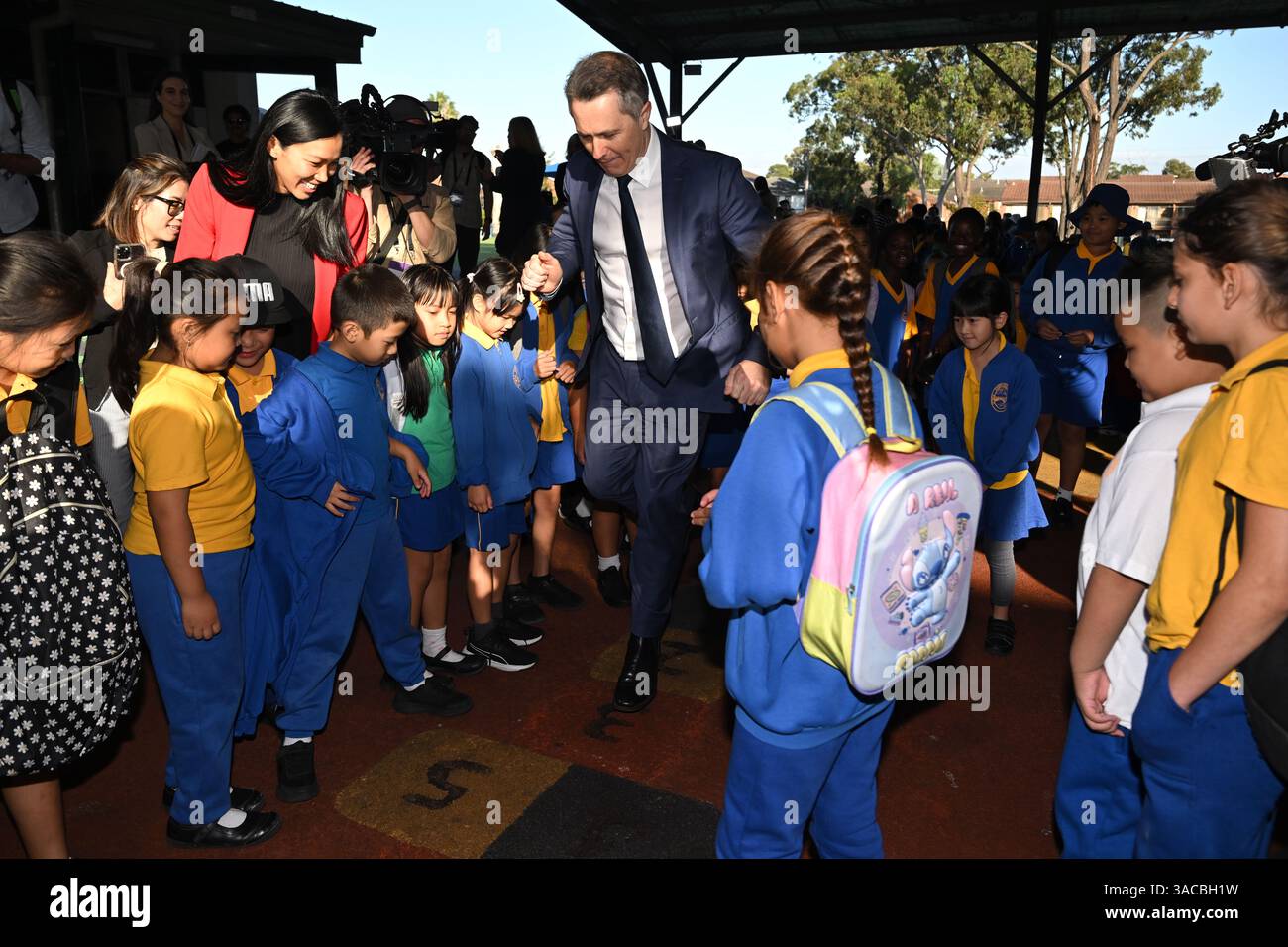 Sydney, Australia. 04th Apr, 2025. Australian Education Minister Jason ...