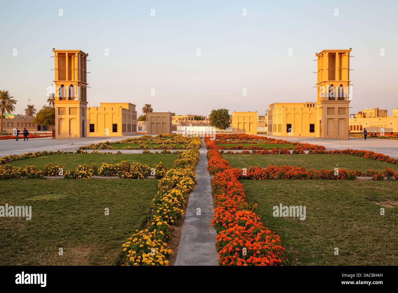 The Al Ghubaiba metro station gardens, Dubai, United Arab Emirates ...