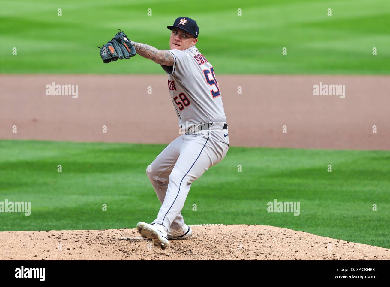 April 3rd, 2025: Houston Astros starting pitcher Hunter Brown (58 ...