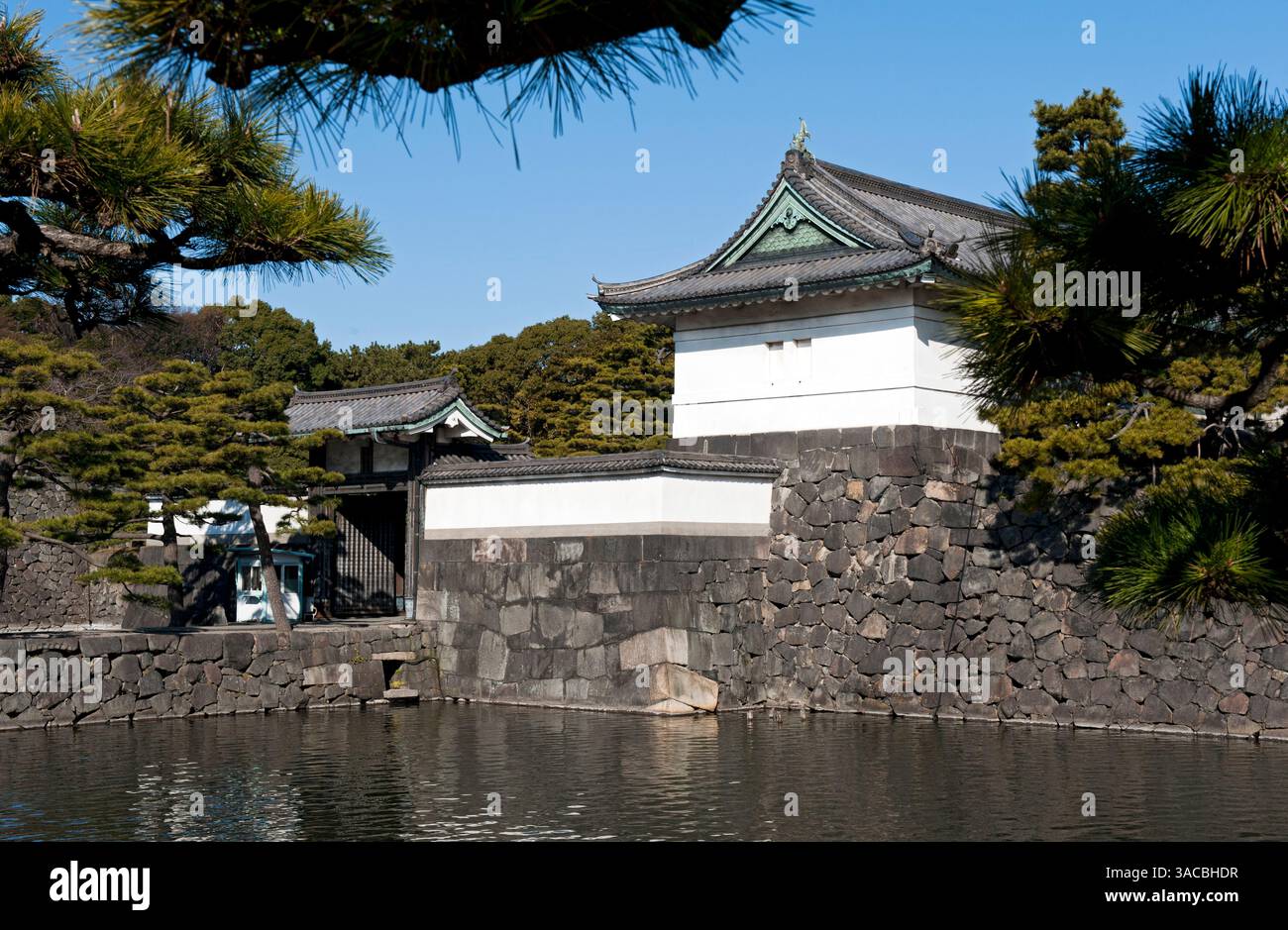 The Kikyo-mon Gate of former Edo Castle is now a staff entrance to the ...