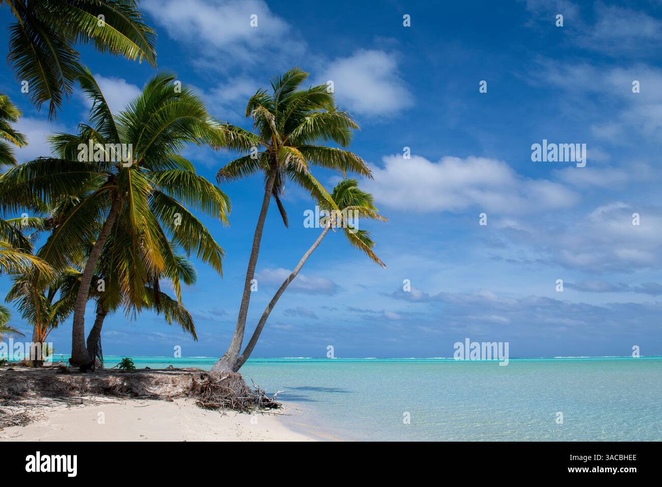 New Zealand, Cook Islands, Aitutaki, One Foot Island Stock Photo - Alamy