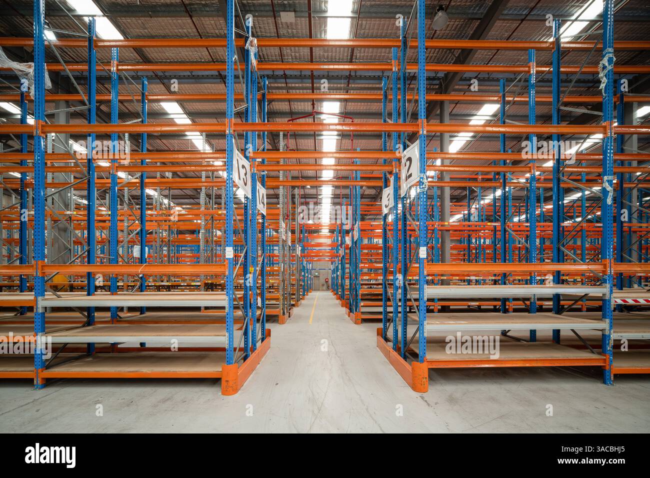 Industrial Warehouse Shelving Stock Photo - Alamy