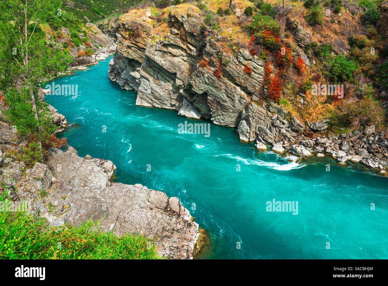 The Roaring Meg in Kawarau Gorge, Otago, South Island, New Zealand ...