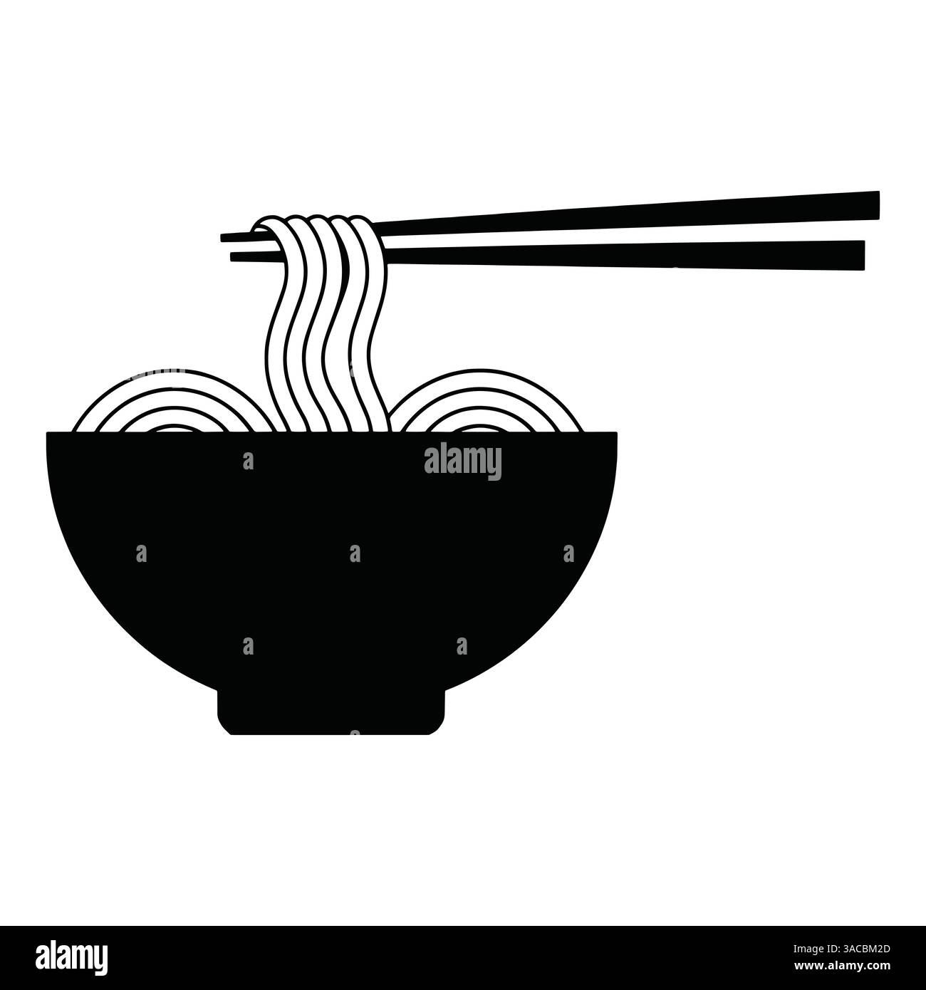 Instant noodles ramen on Stock Vector Images - Alamy