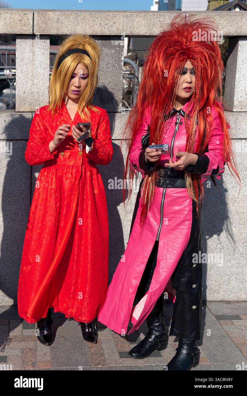 Sunday Harajuku cosplay girl, dressed in outrageous fashion attire for ...