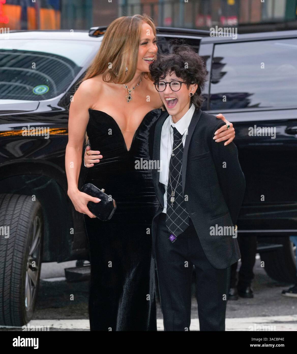 Photo by: XNY/STAR MAX/IPx 2025 4/3/25 Jennifer Lopez and Emme Muñiz ...