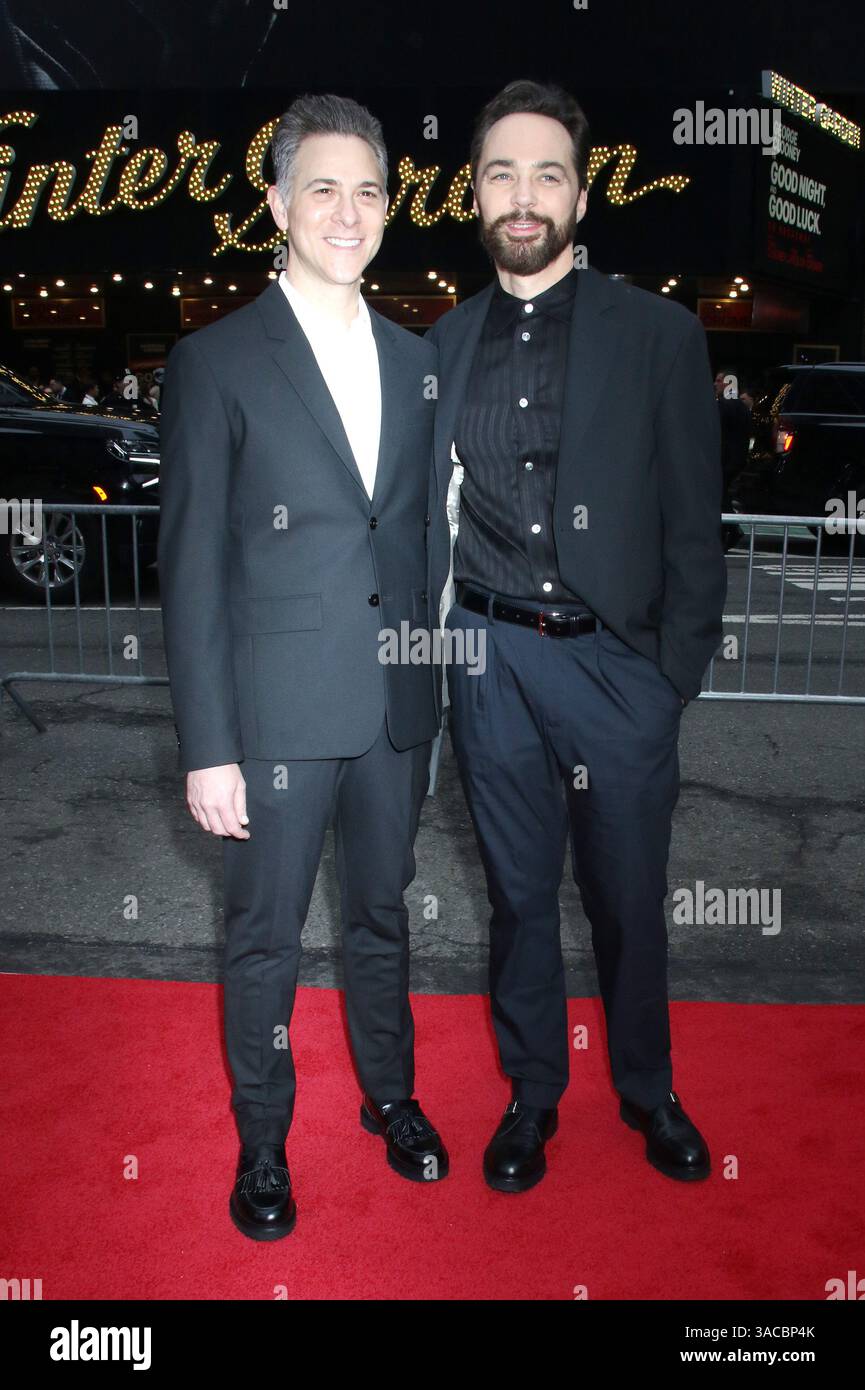 New York, NY, USA. 3rd Apr, 2025. Todd Spiewak and Jim Parsons at the ...
