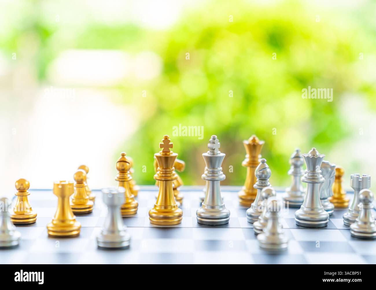 Chess Game on blur background, Strategy and Decision Making Stock Photo ...