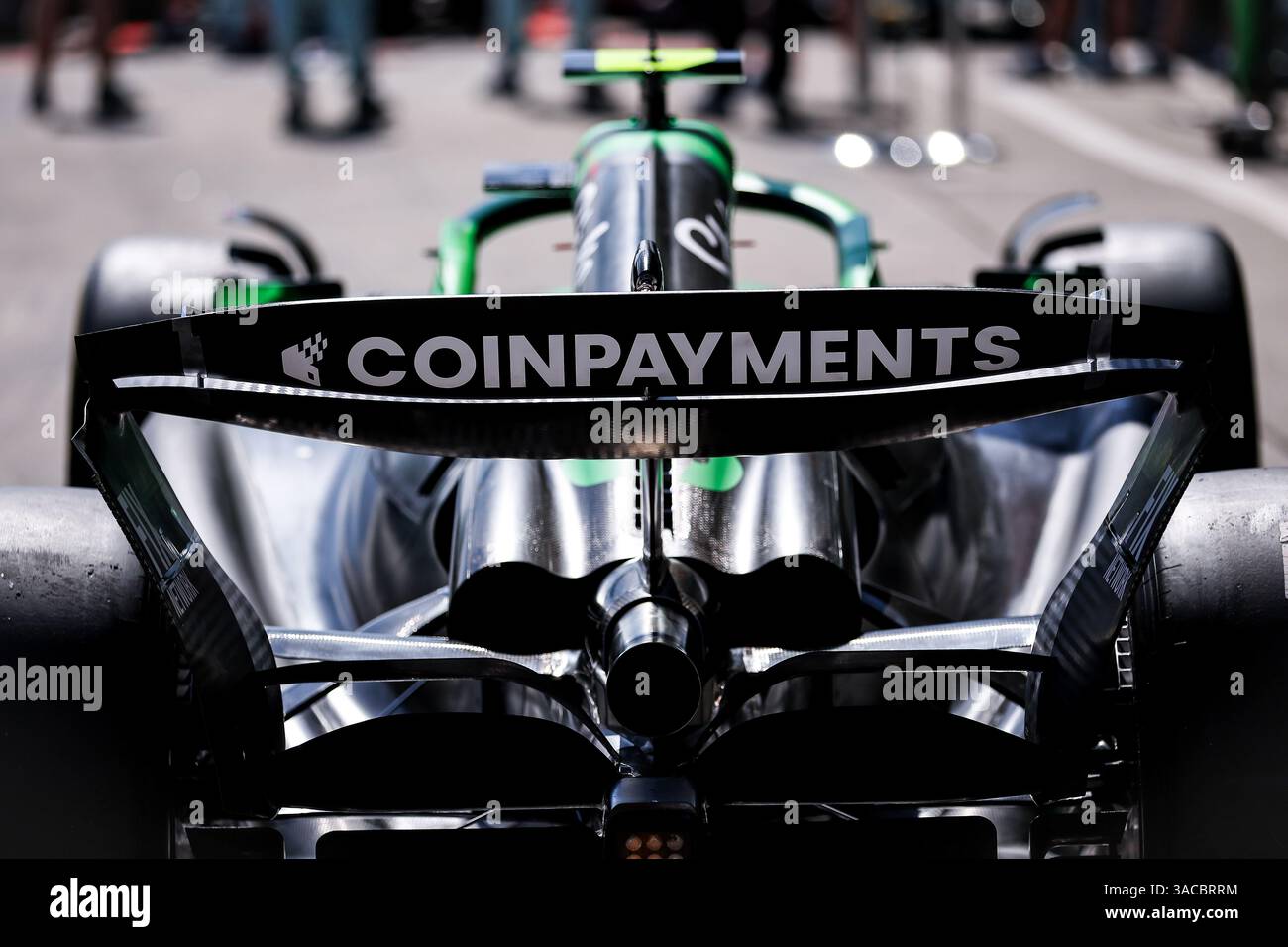 Stake F1 Team Kick C45, mechanical detail rear wings during the Formula ...
