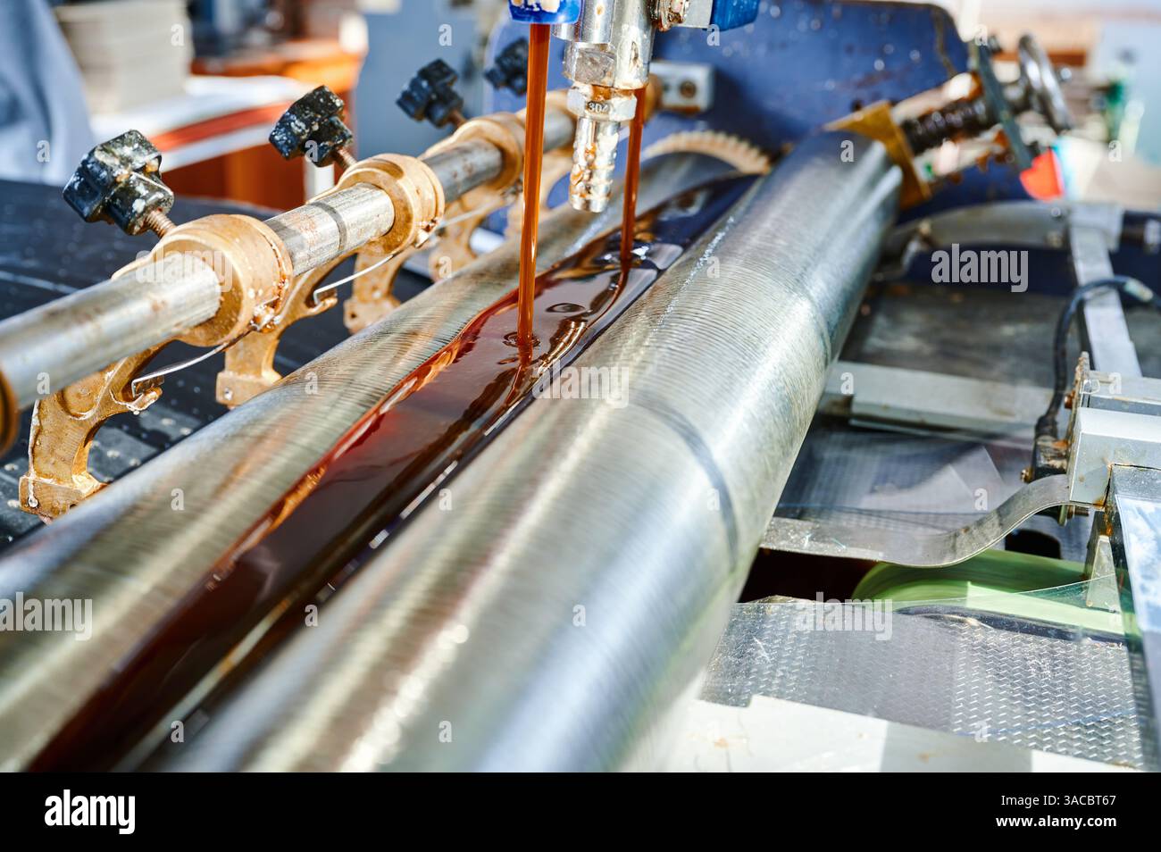 Precision glue application using advanced machine technology in a ...