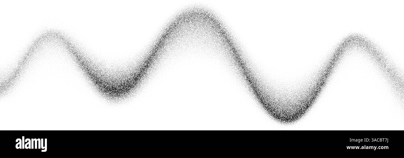 Grain wavy gradient texture. Black stippled flowing grit background ...