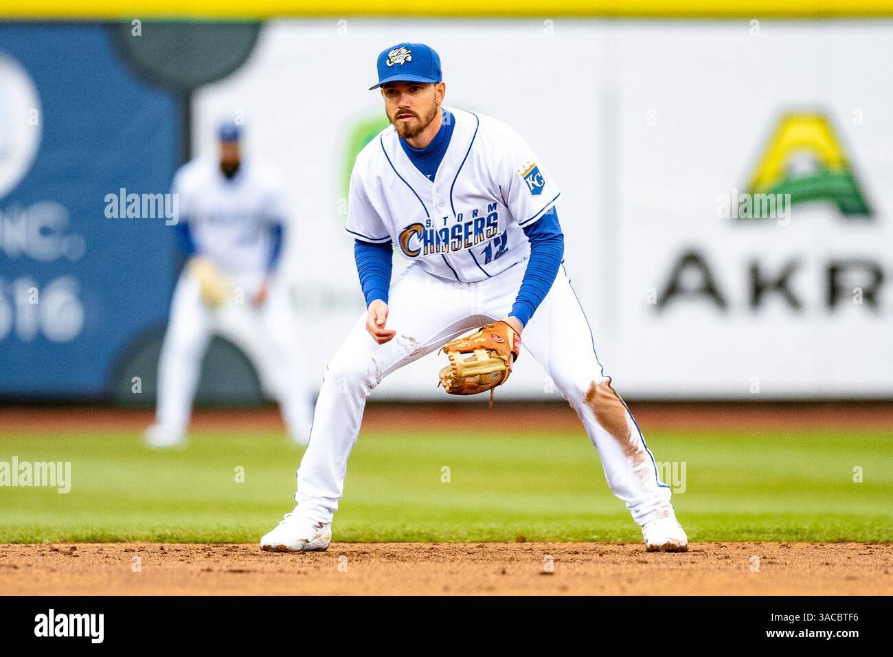 April 02, 2025 - Omaha, NE U.S. - Omaha Storm Chasers third baseman ...