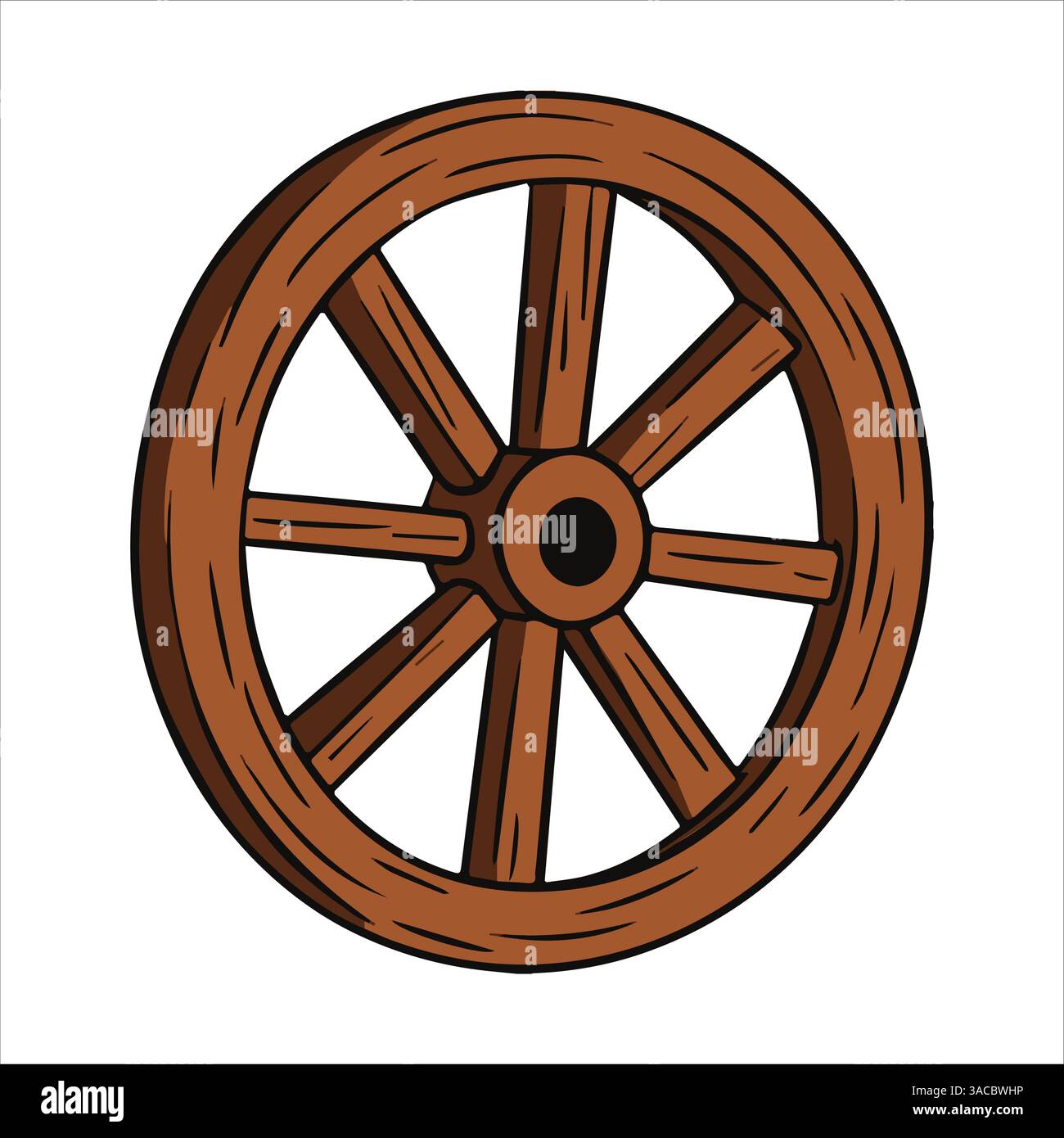 Old worn wheelbarrow Stock Vector Images - Alamy