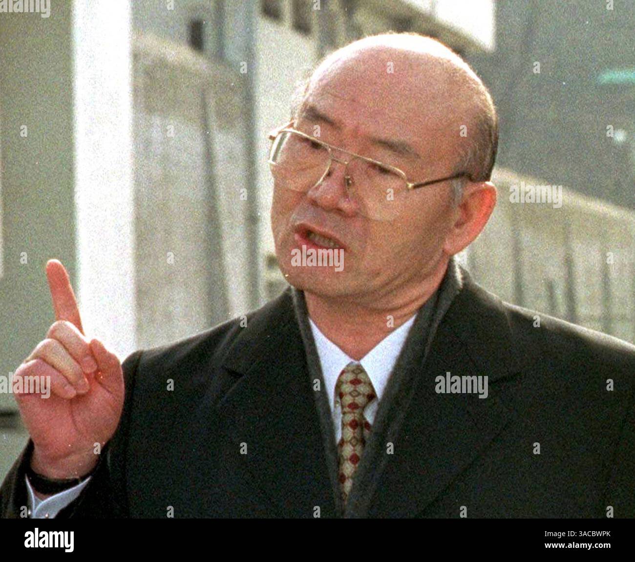 FILE - Former South Korean President Chun Doo-hwan speaks to reporters ...