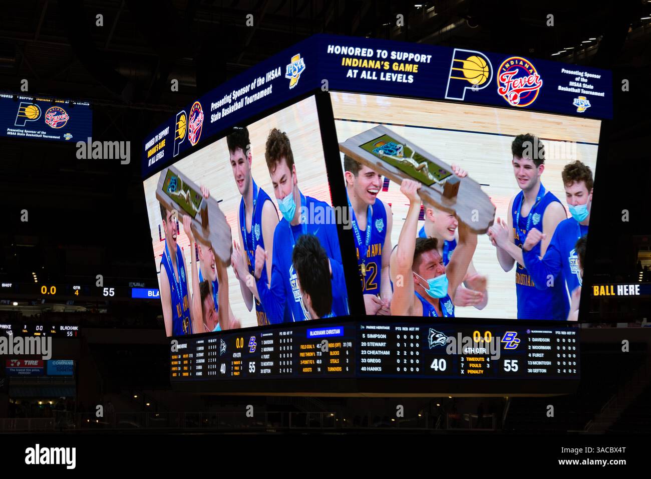 The Blackhawk Christian Braves, 2021 IHSAA 2A state basketball ...