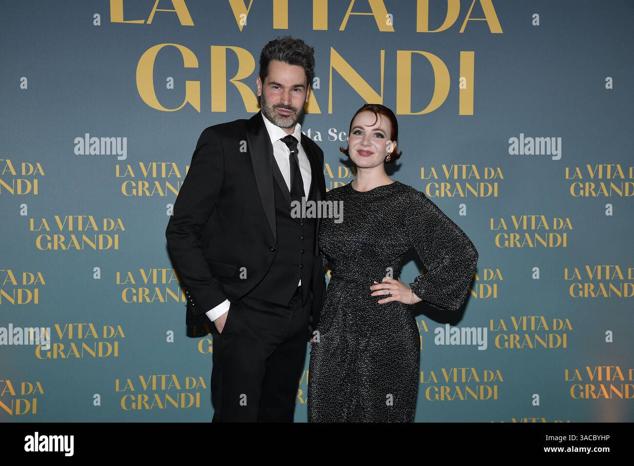 Rome, Italy. 04th Apr, 2025. Rome, Cinema Adriano Premiere of the Film "La Vita Da Grotti", In ...