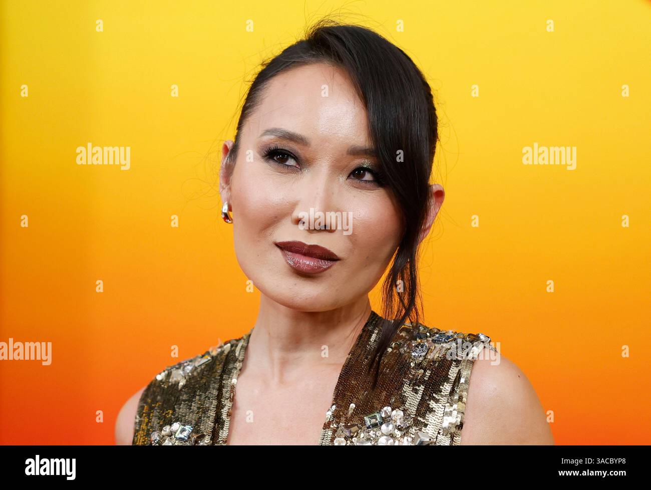 New York, United States. 03rd Apr, 2025. Li Jun Li arrives on the red ...