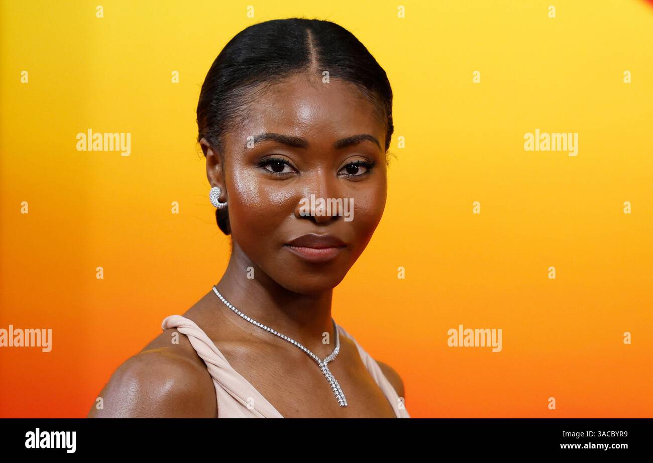 Jayme Lawson arrives on the red carpet at the Warner Bros Pictures ...