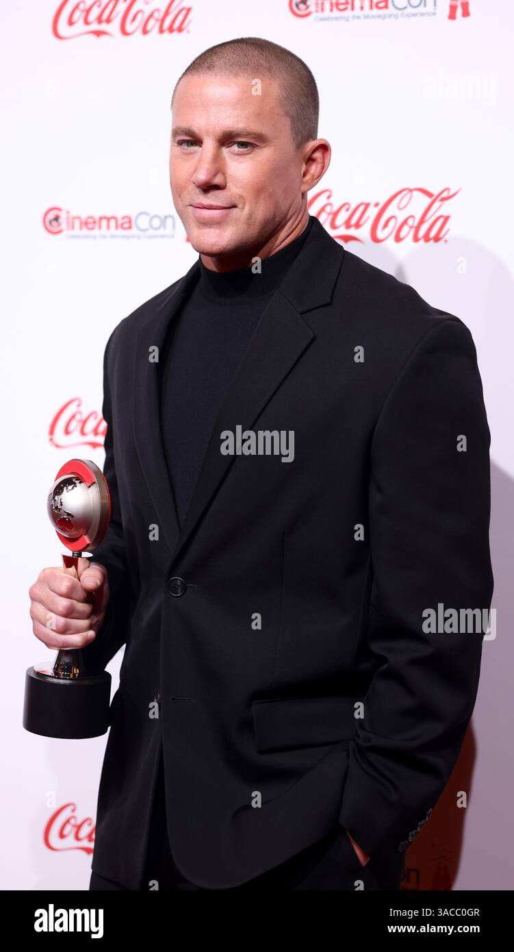 Las Vegas, Nevada, USA. 3rd Apr, 2025. CHANNING TATUM on the red carpet ...