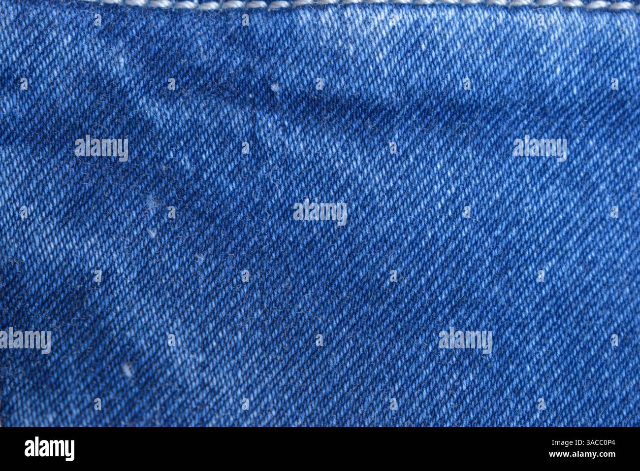 Blue Denim Jean Fabric Texture Close Up Background Stock Photo - Alamy