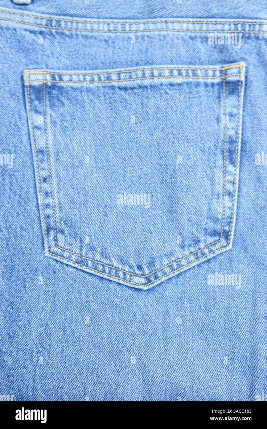 Blue Denim Jean Pocket Fabric Texture Background Stock Photo - Alamy