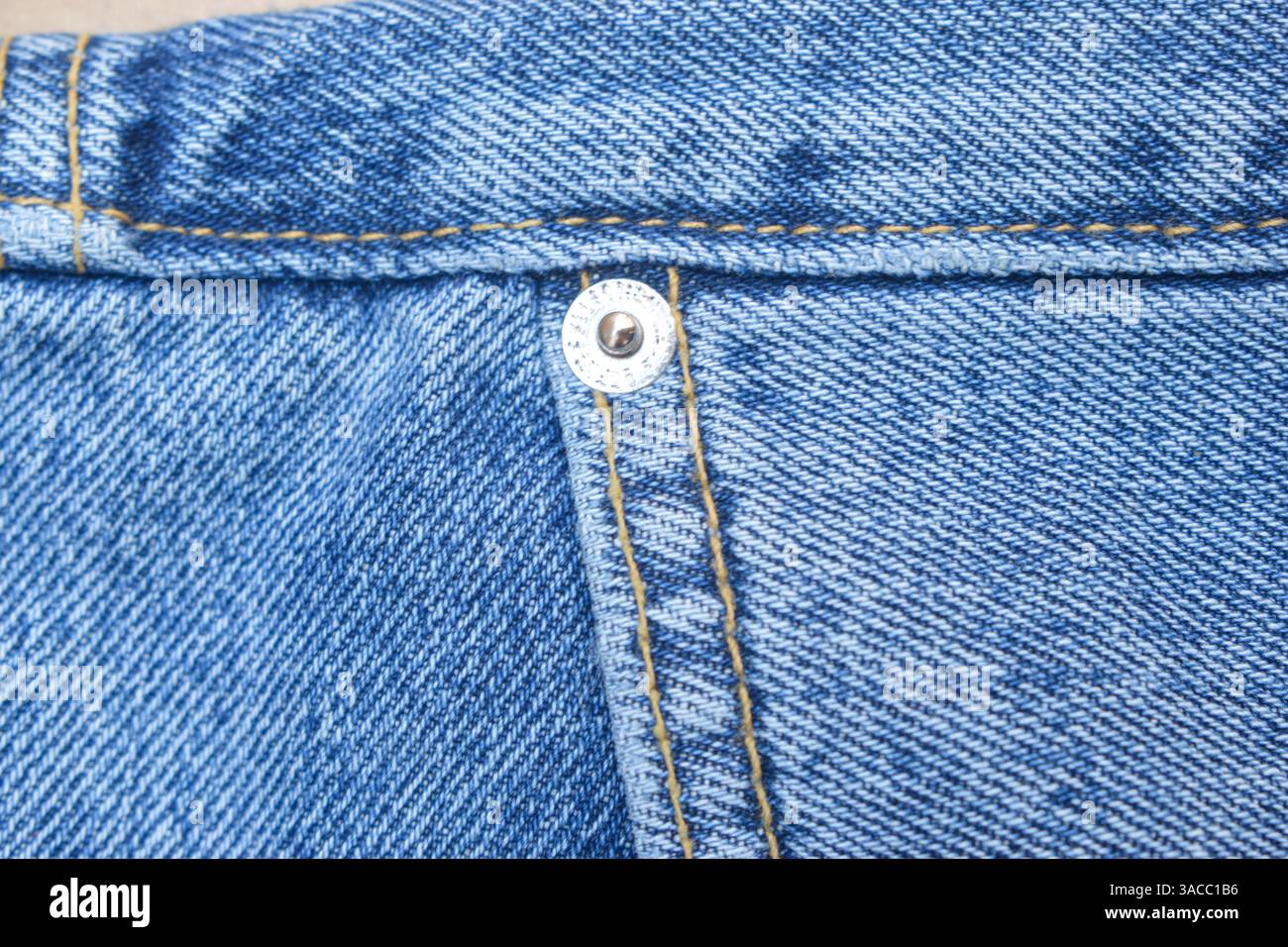 Blue Denim Jean Fabric Texture Close Up Background Stock Photo - Alamy