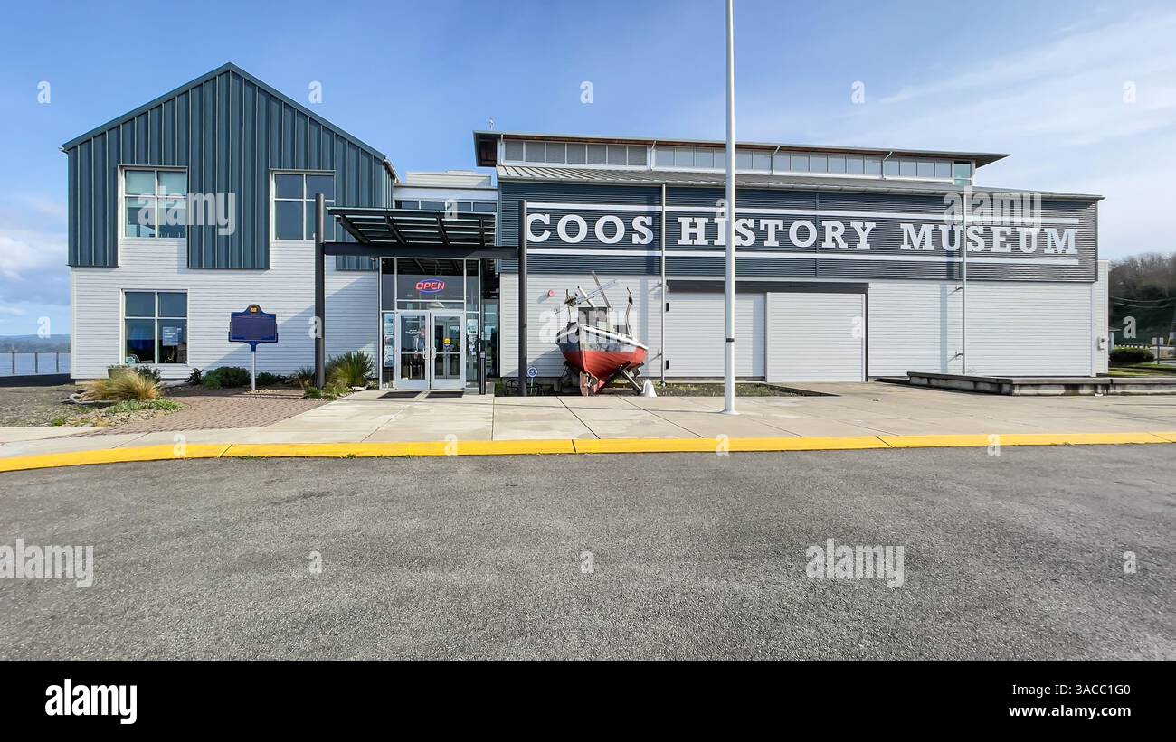 Coos History Museum in Coos Bay, Oregon Stock Photo - Alamy