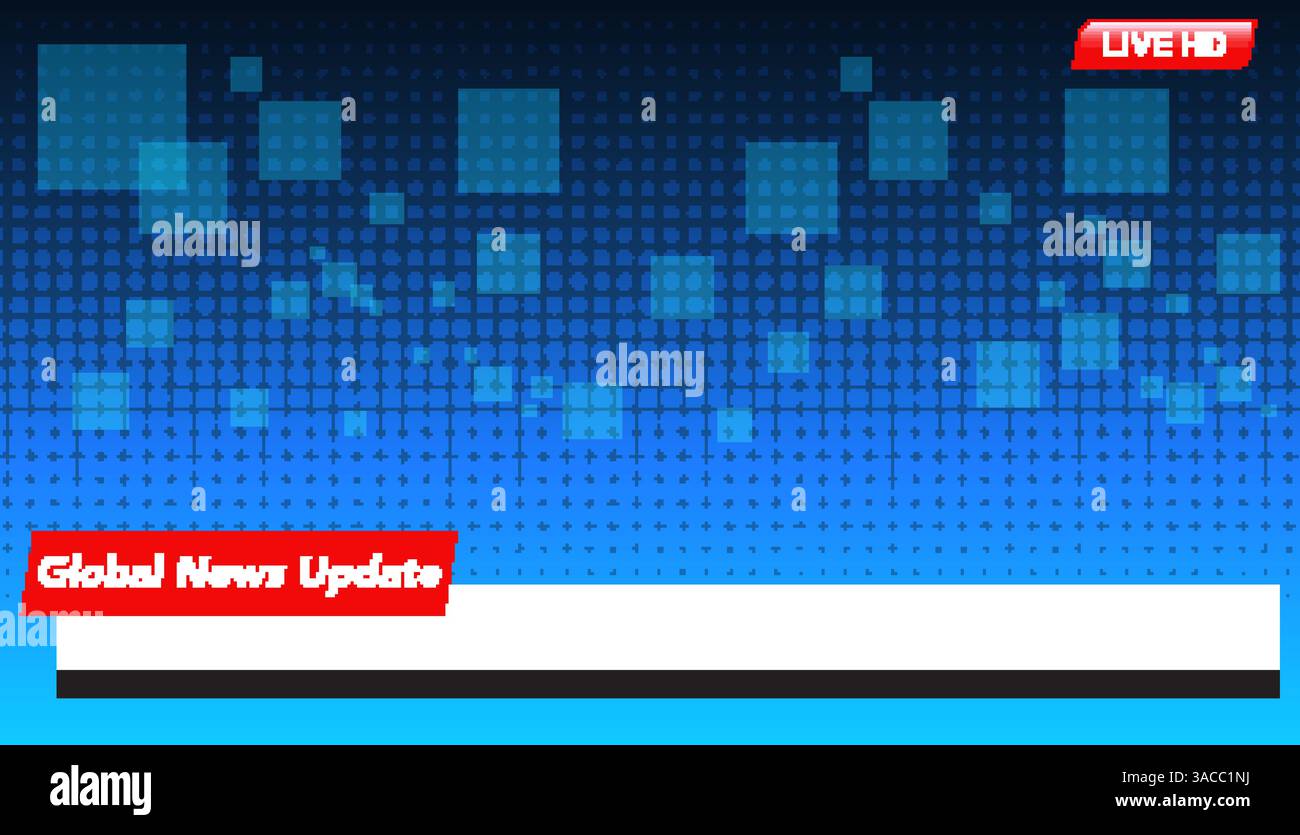 A vibrant vector illustration for news broadcasts, featuring a blue ...