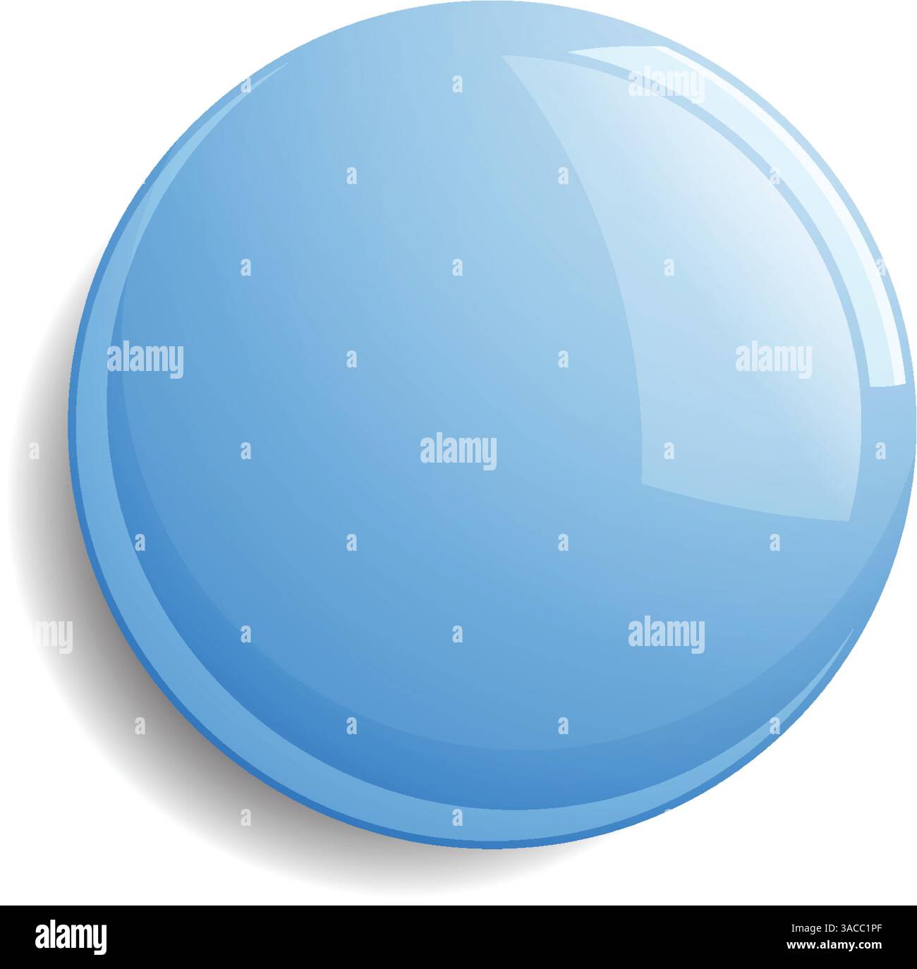 A shiny blue sphere with reflective highlights Stock Vector Image & Art ...