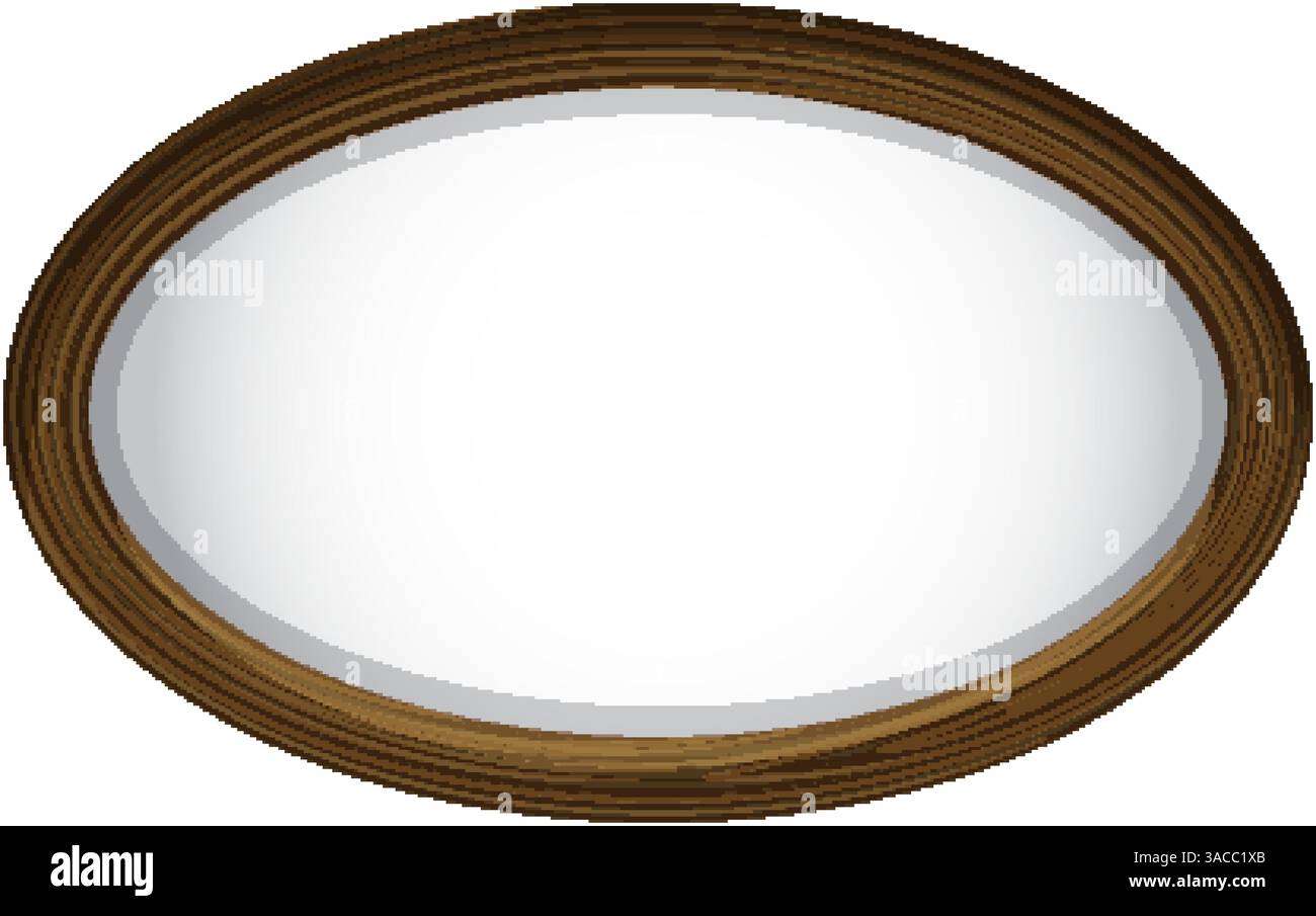 A classic oval frame with wooden texture Stock Vector Image & Art - Alamy