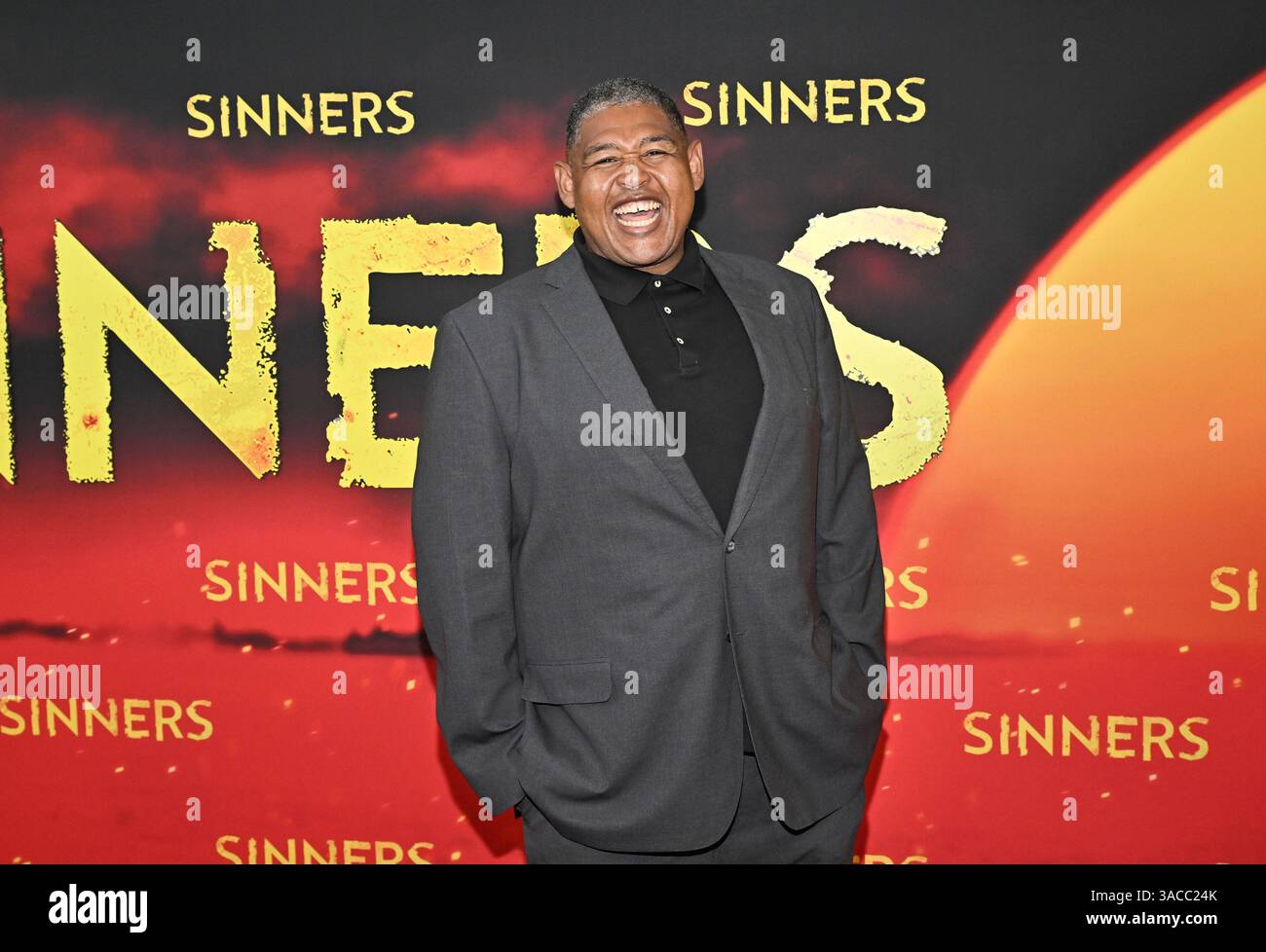 Omar Miller attends the premiere of "Sinners" at AMC Lincoln Square on ...