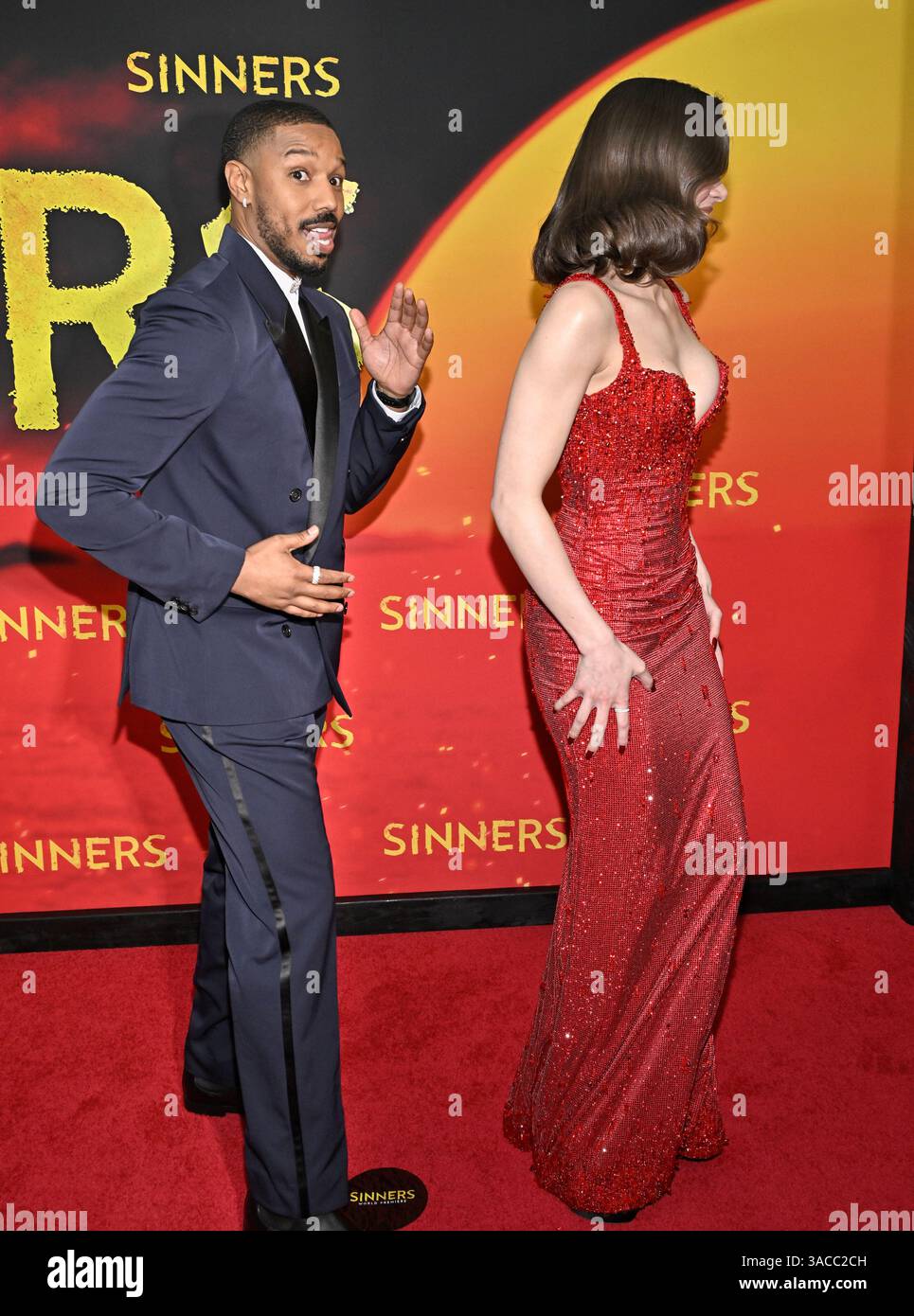Michael B. Jordan, left, and Hailee Steinfeld attend the premiere of ...