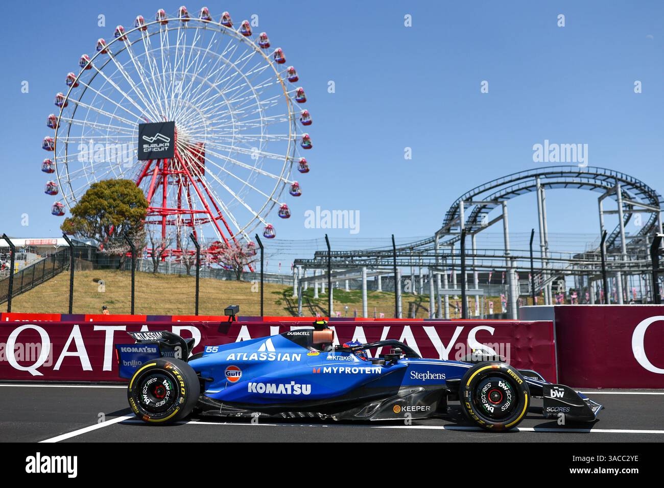 SUZUKA, JAPAN - APRIL 4: Carlos Sainz Jr of Spain driving the (55 ...