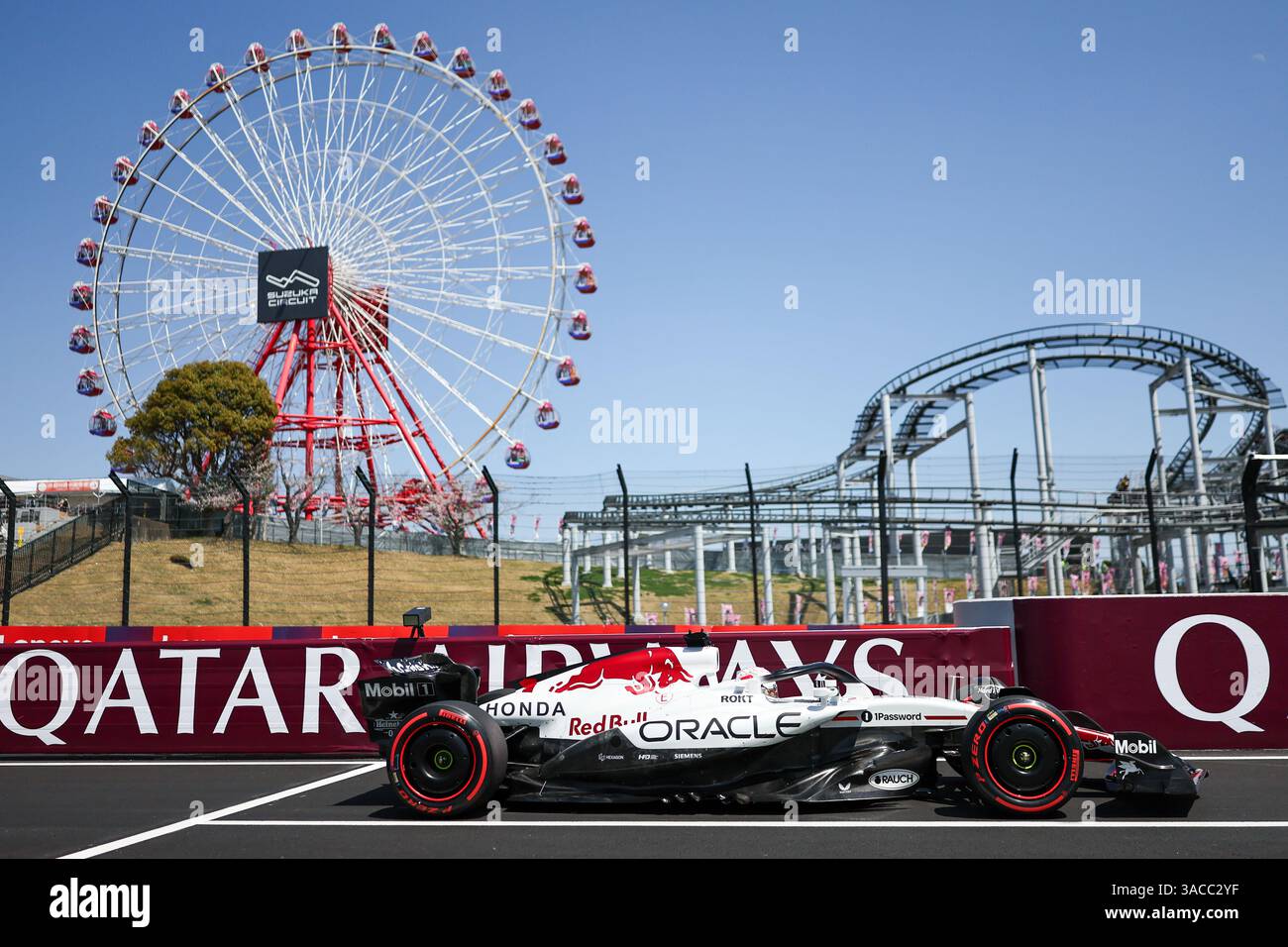 SUZUKA, JAPAN - APRIL 4: Max Verstappen of the Netherlands driving the ...