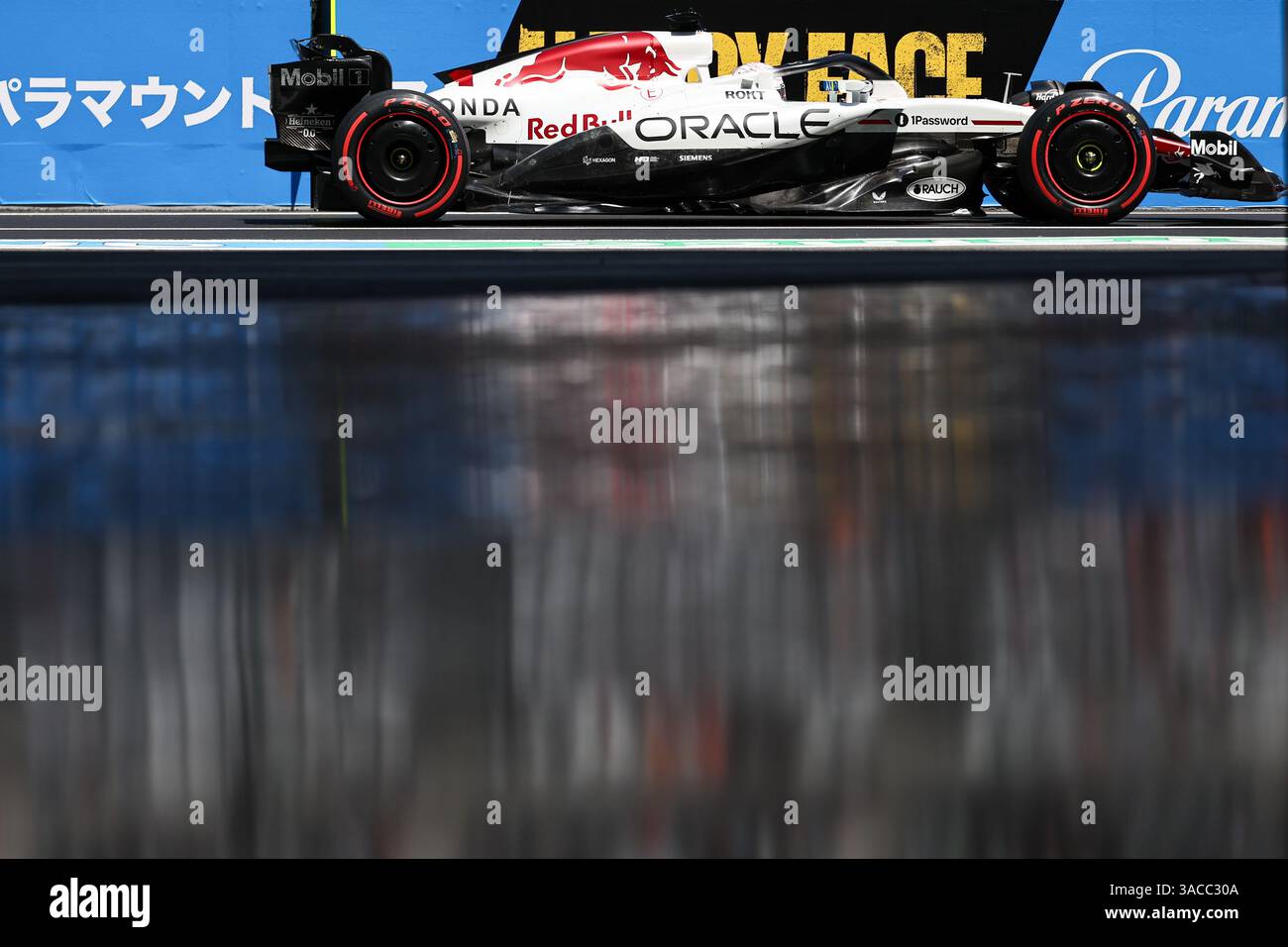 SUZUKA, JAPAN - APRIL 4: Max Verstappen of the Netherlands driving the ...