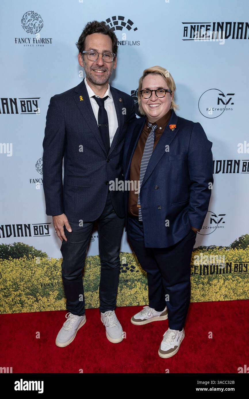 Los Angeles, USA. 03rd Apr, 2025. Andrew Calof and Angela Cardon attend ...