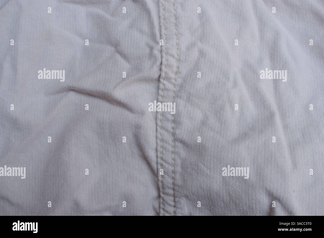 Folded Off White Denim Shirt Fabric Texture Close Up Background Stock ...