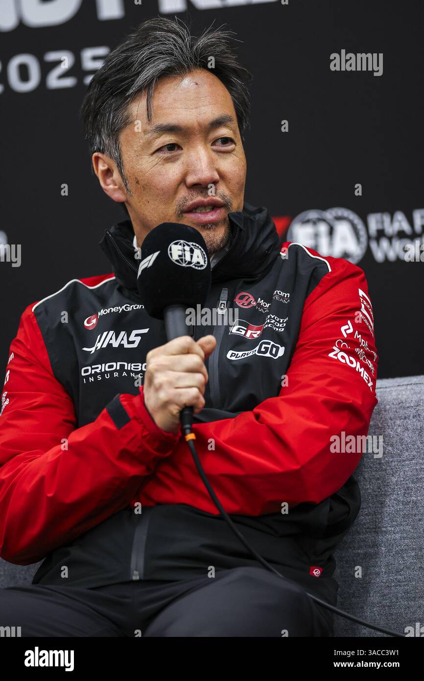 KOMATSU Ayao (jpn), Team Principal of Haas F1 team, portrait, press conference during the ...