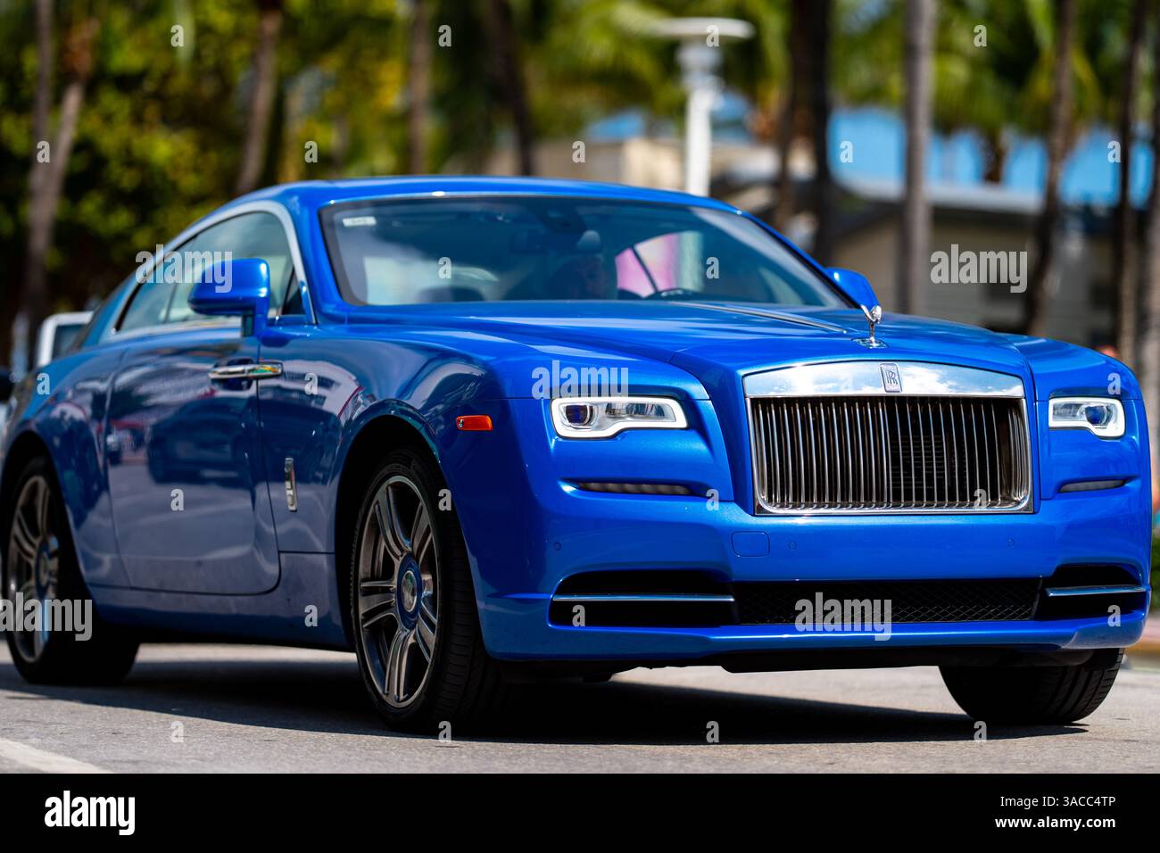 April 3, 2025. Miami. Rolls Royce luxury car. Exclusive luxury ...