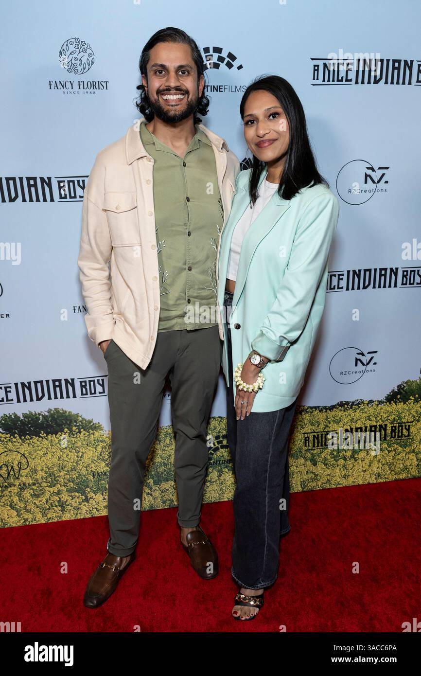 Arpan Parikh and Ravali Parsa attend the arrivals of the LA Special ...