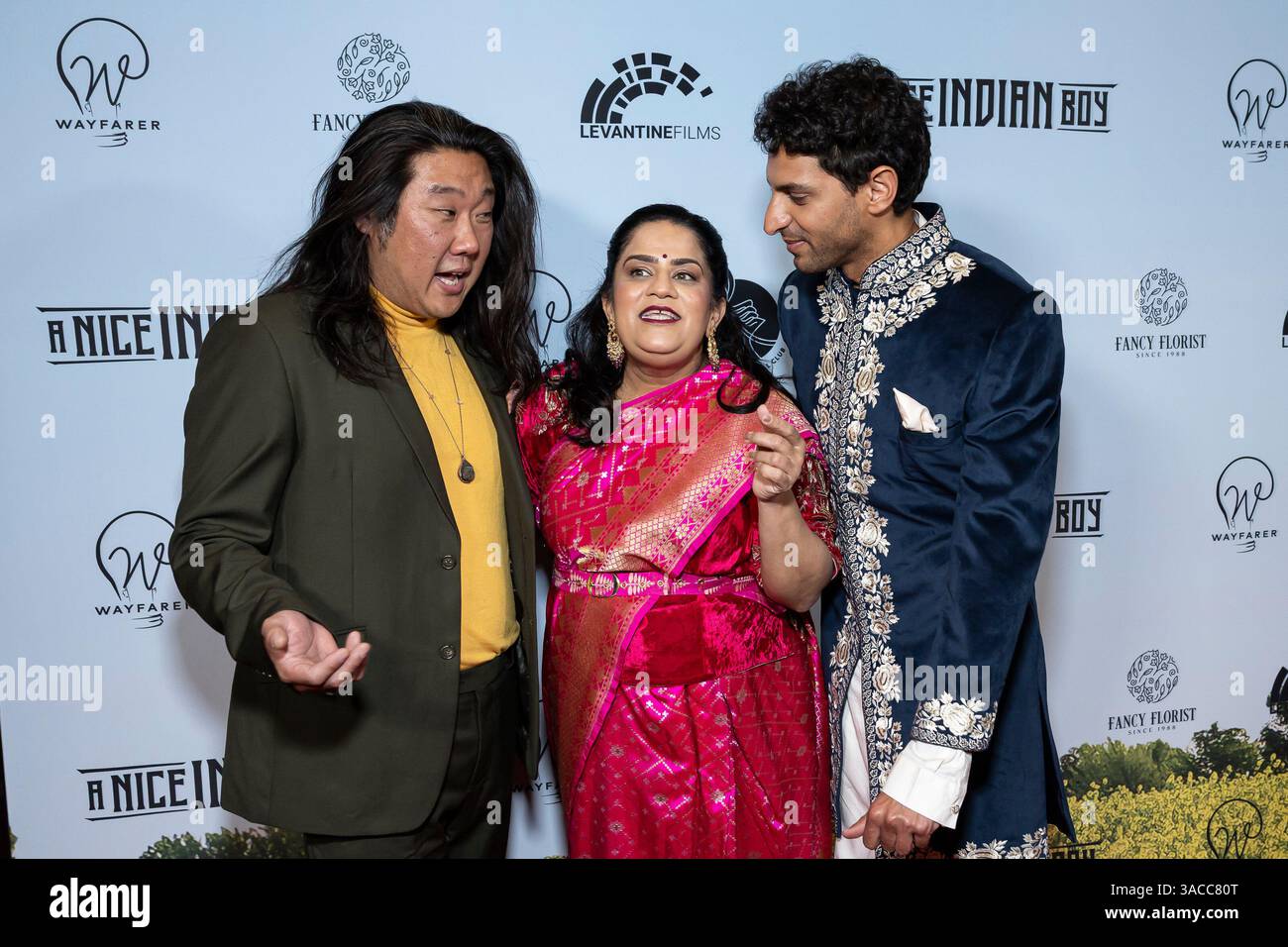 Los Angeles, USA. 03rd Apr, 2025. Peter S. Kim, Zarna Garg and Karan ...