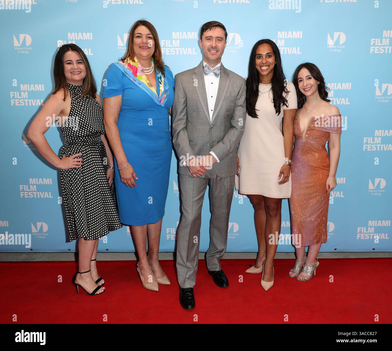 MIAMI, FL-APRIL 3: Maria Carla Chicuen, Madeline Pumariega, James ...